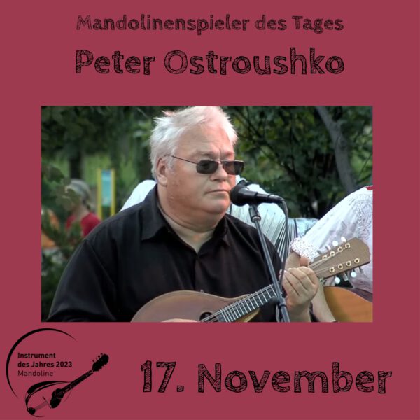 9. Januar – Dave Peters – Mandoline 2023